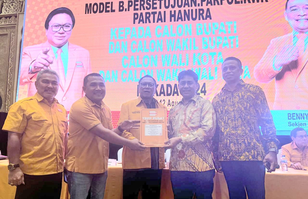 Hanura Resmi Dukung Ubaid-Anjas di Pilkada Haltim 2024 - Serambi Timur